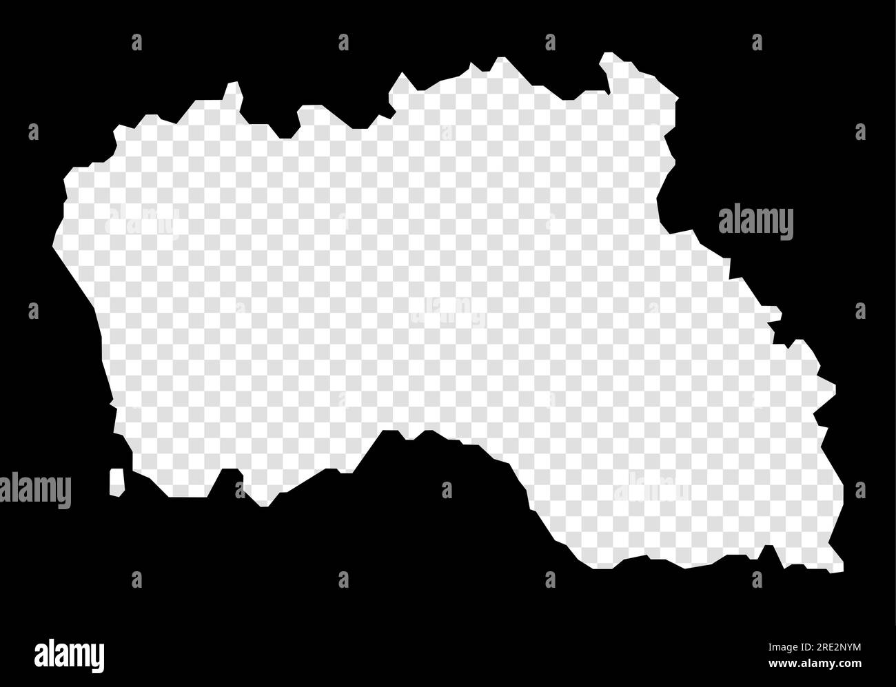 Stencil map of Santa Maria Island. Simple and minimal transparent map ...