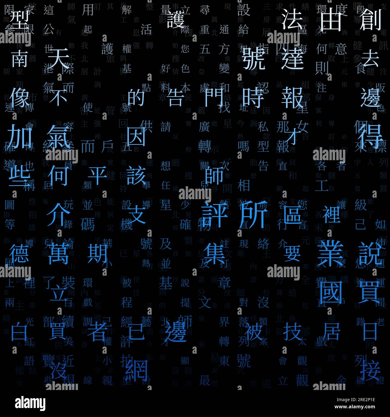 Abstract background. Random characters of Chinese Traditional Alphabet ...