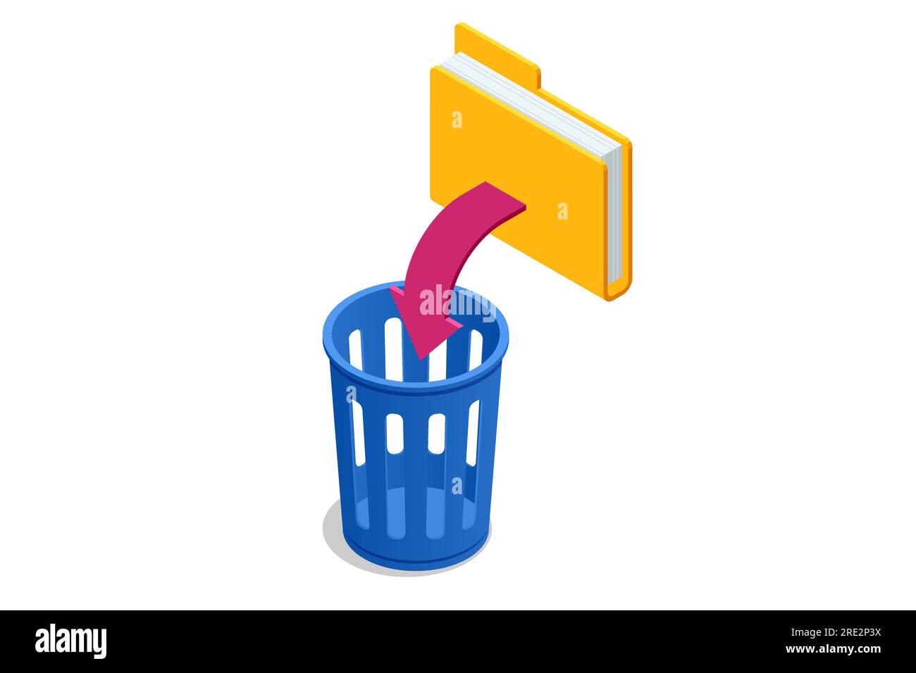 Isometric inbox organisation and clean-up, spam email envelopes with ... Isometric inbox organisation and clean-up, spam email envelopes with ...