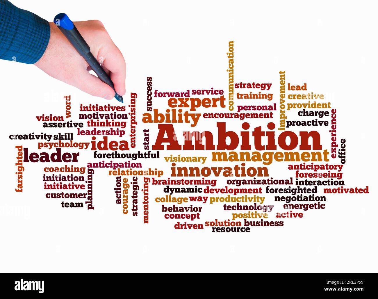 Word Cloud with AMBITION concept create with text only Stock Photo - Alamy