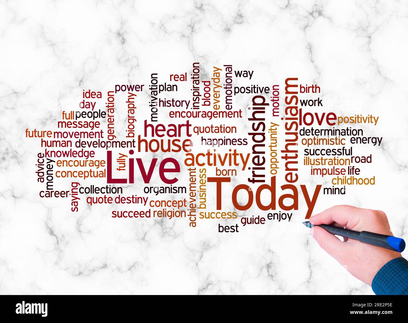 Word Cloud with LIVE TODAY concept create with text only Stock Photo ...