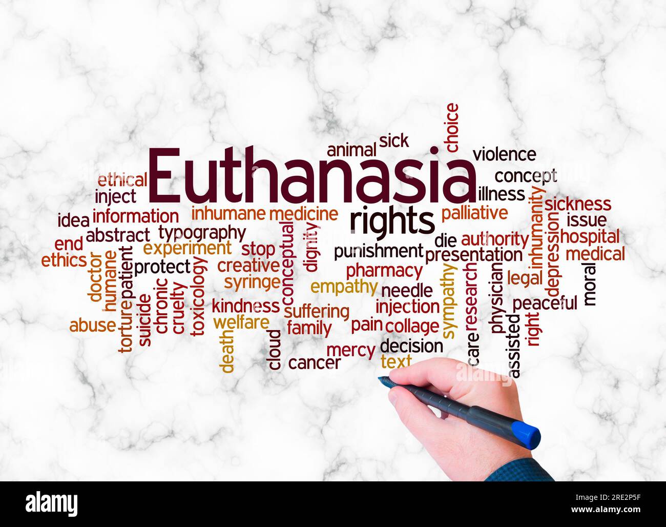 Word Cloud with EUTHANASIA concept create with text only Stock Photo ...