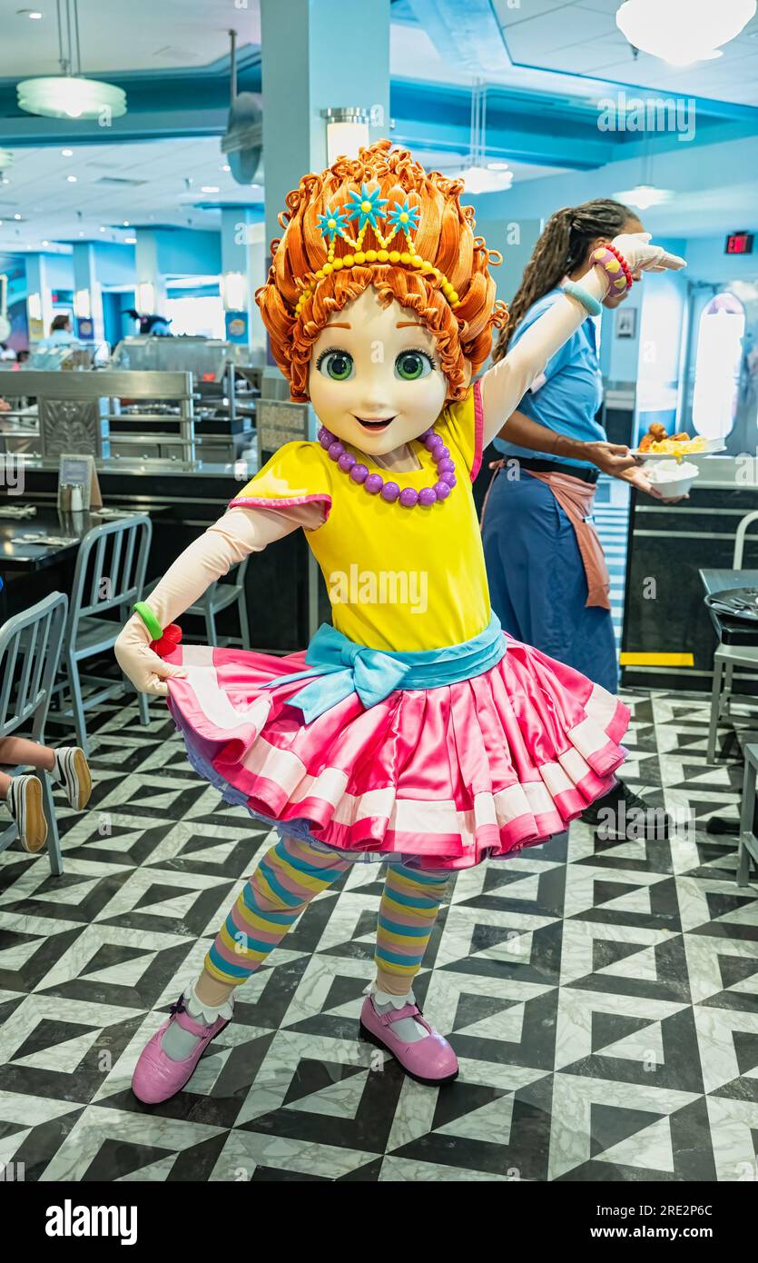 Disney Fancy Nancy character at a meet and greet Stock Photo - Alamy