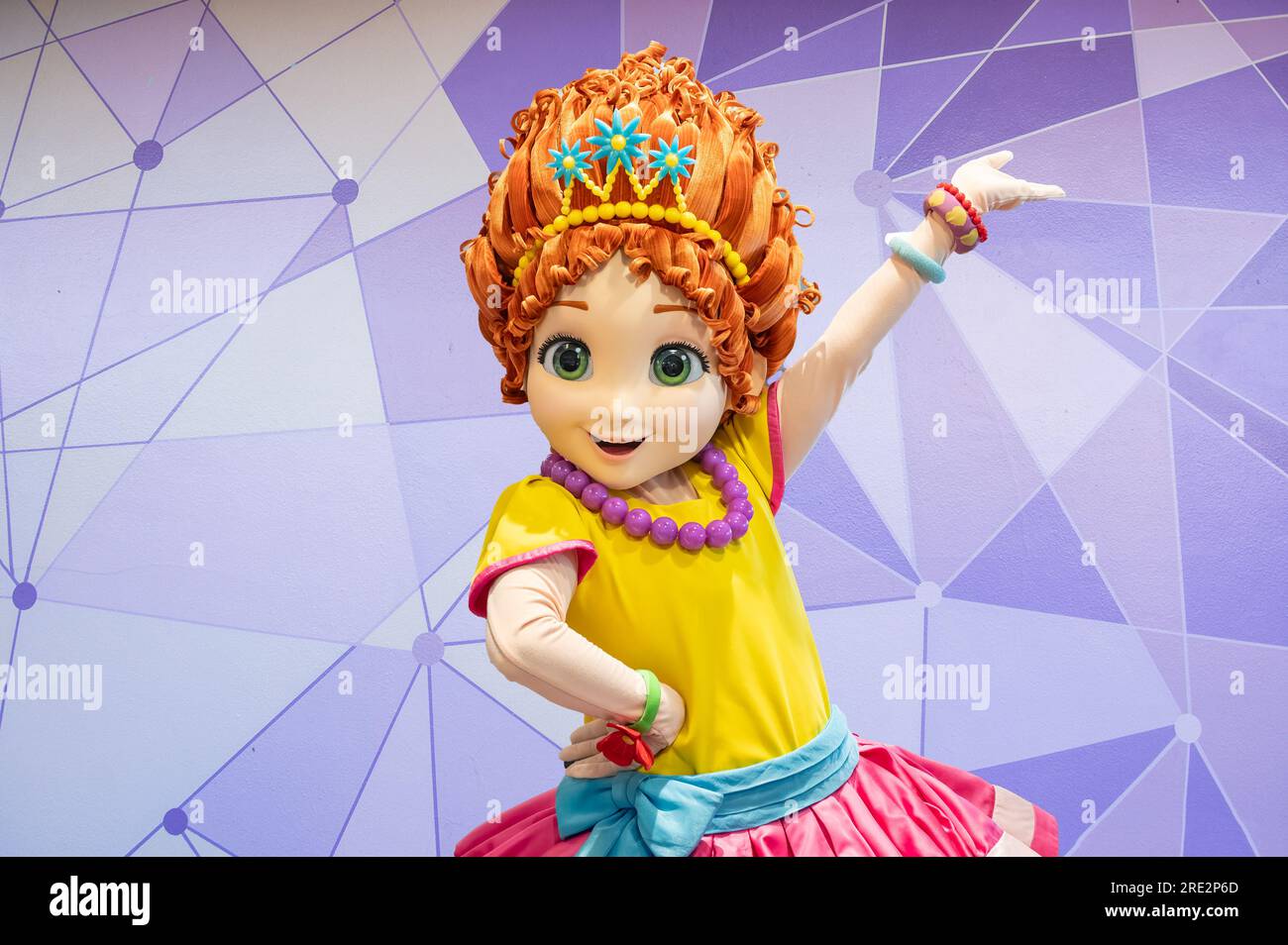 Disney Fancy Nancy character at a meet and greet Stock Photo - Alamy