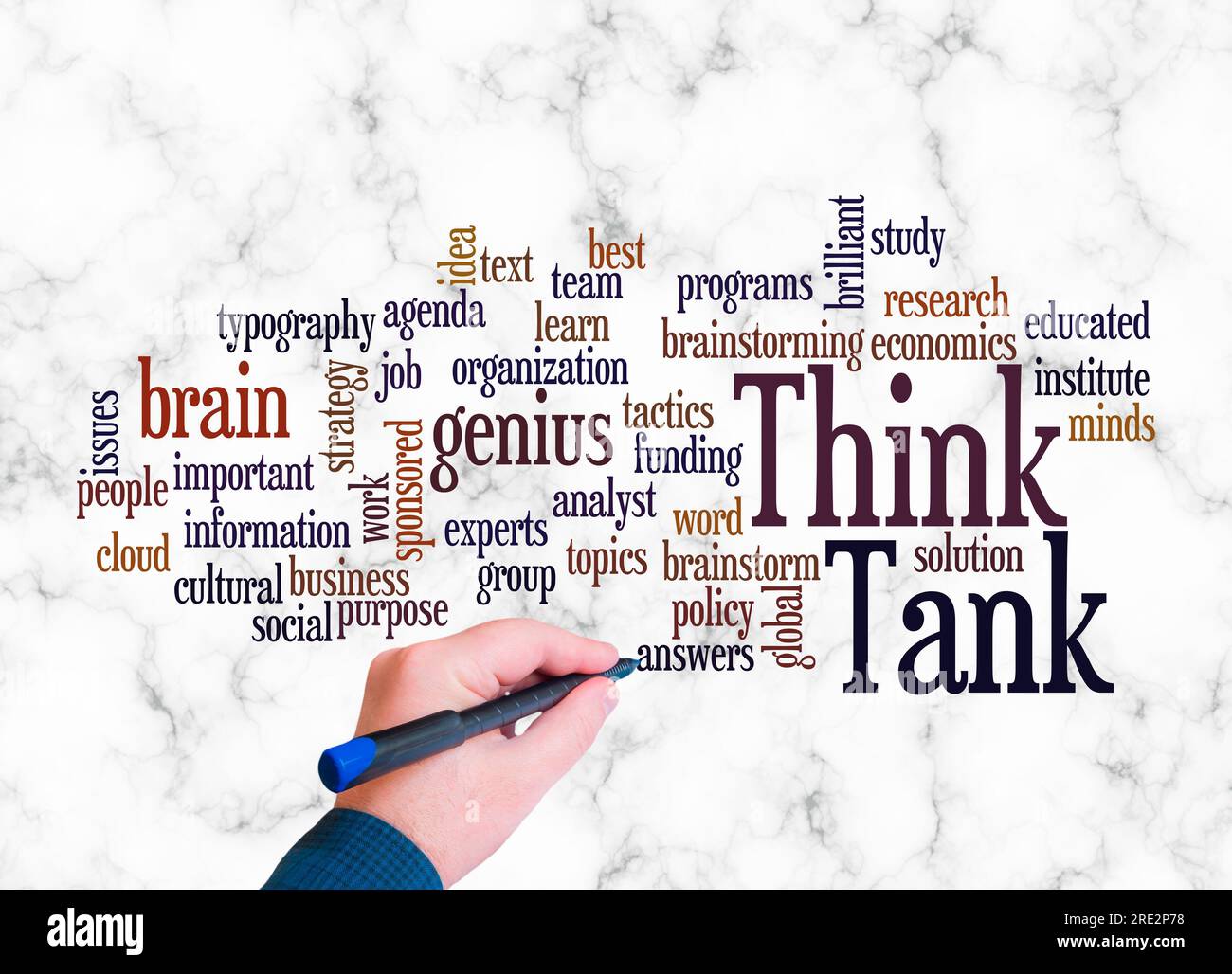 Word Cloud with THINK TANK concept create with text only Stock Photo ...