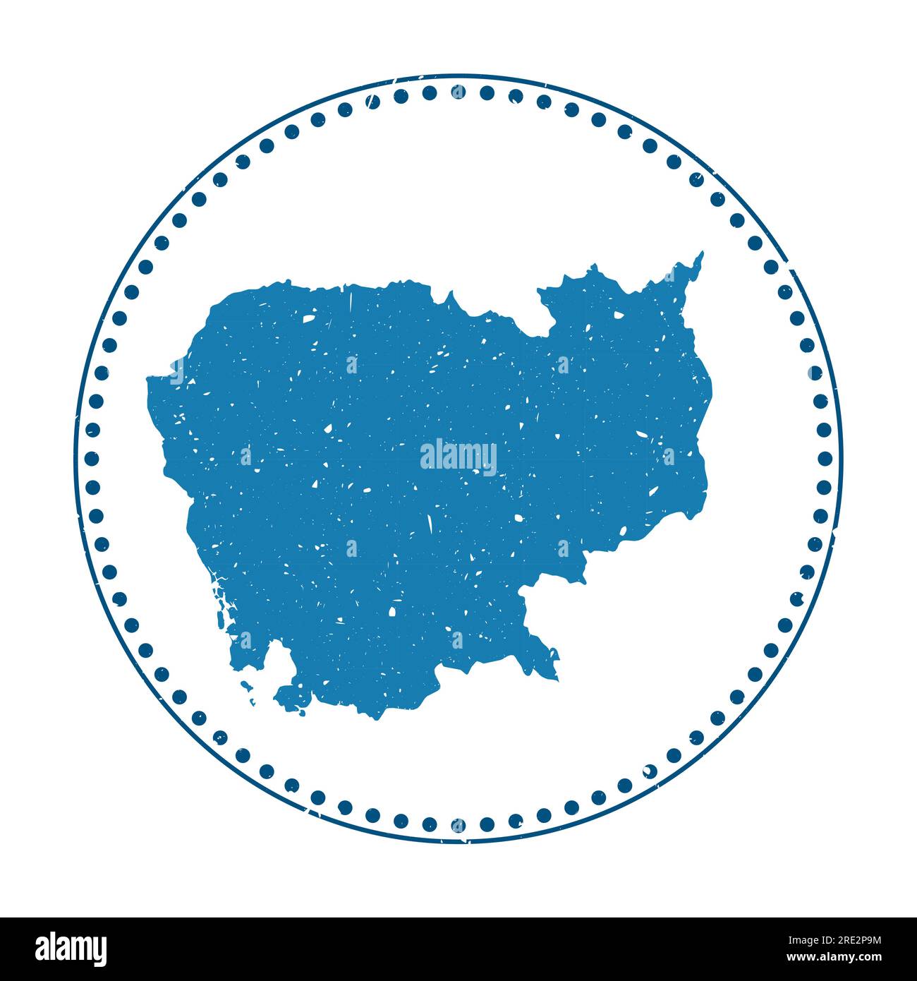 Cambodia sticker. Travel rubber stamp with map of country, vector illustration Stock Vector ...