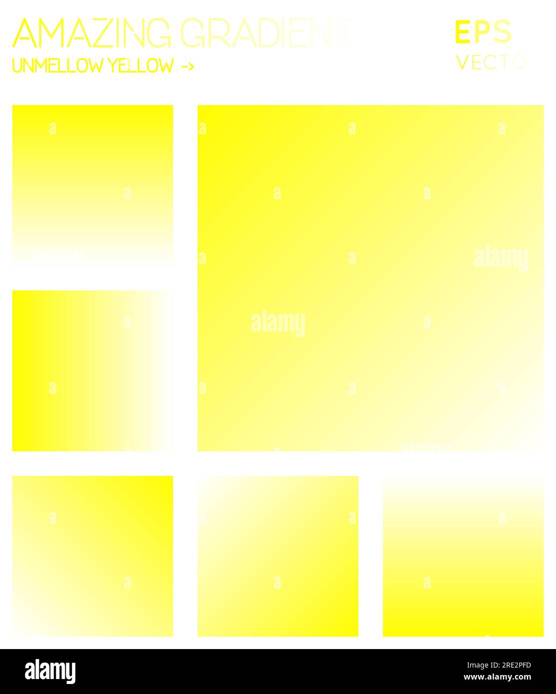 Colorful gradients in laser lemon and white color tones. Admirable ...