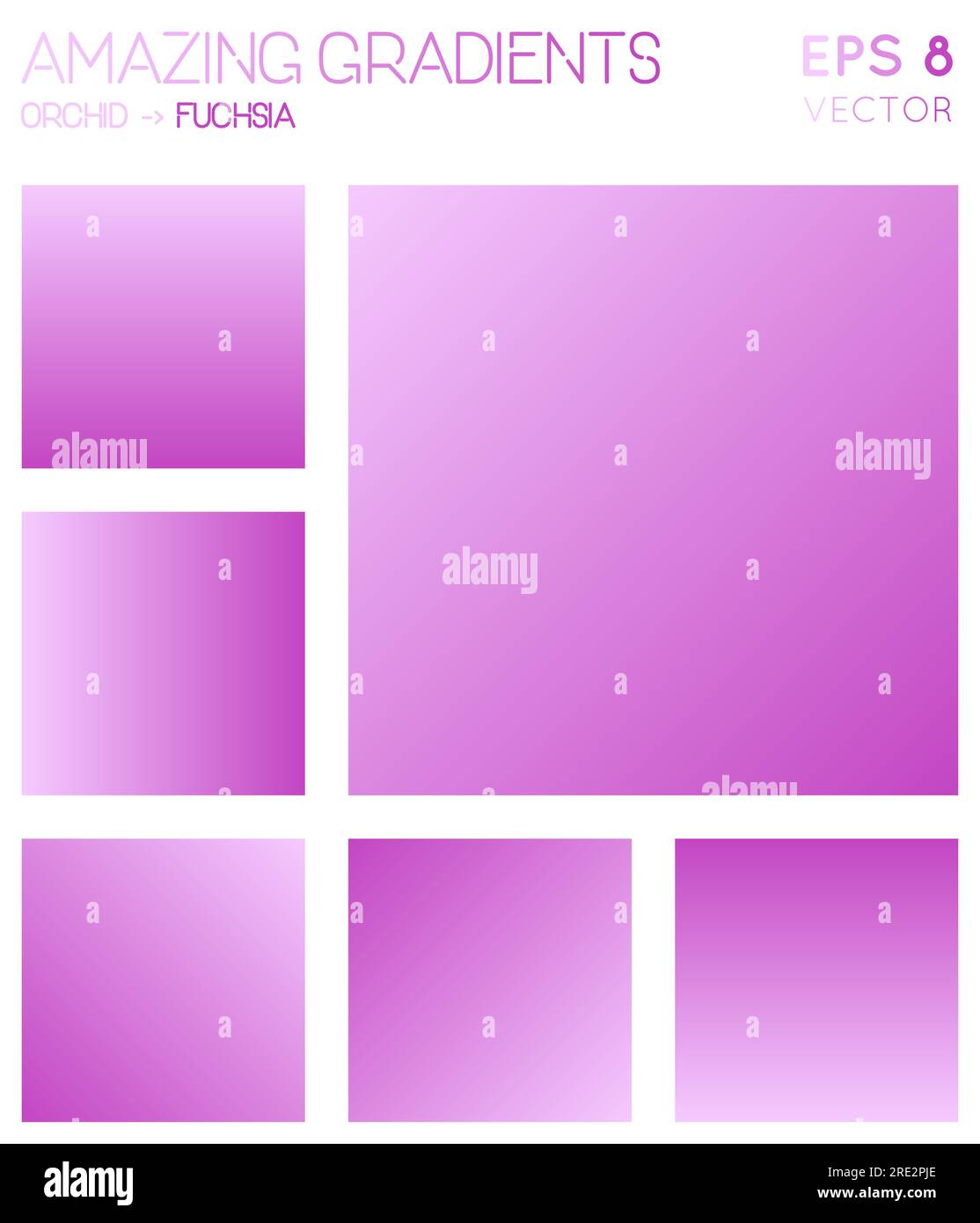 Colorful gradients in orchid and fuchsia color tones. Adorable gradient ...