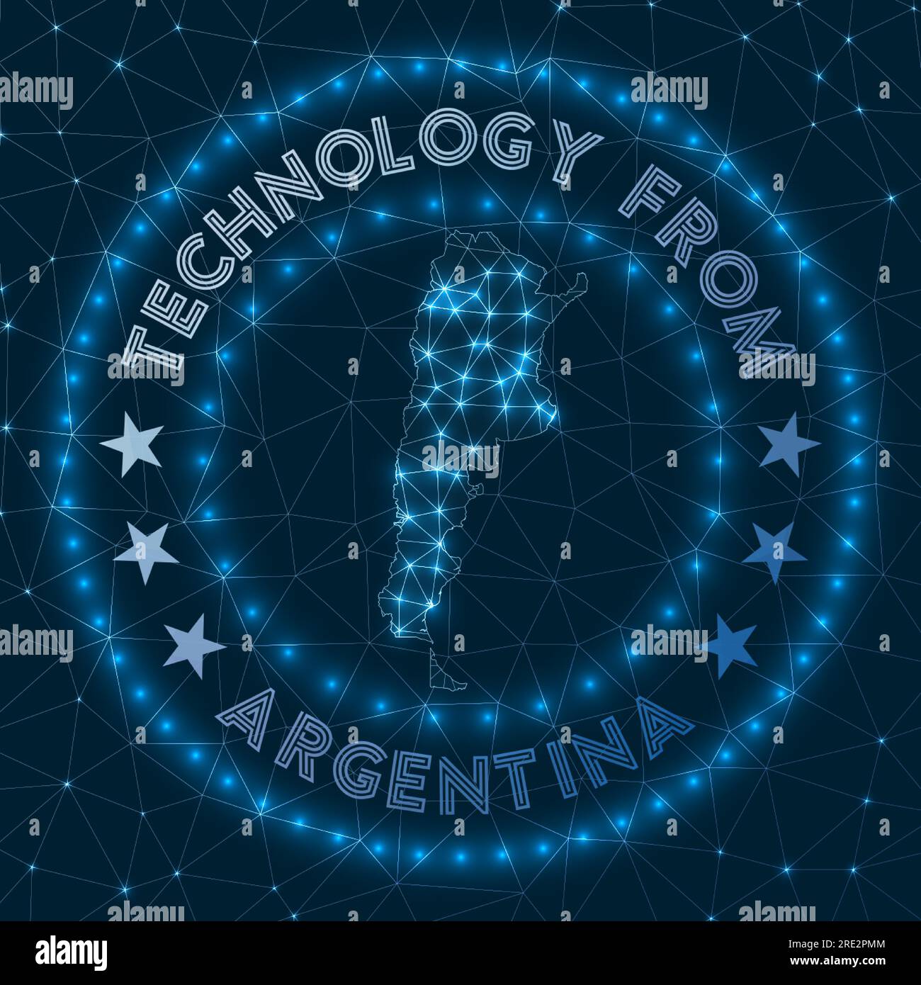 Argentina from space Stock Vector Images - Alamy