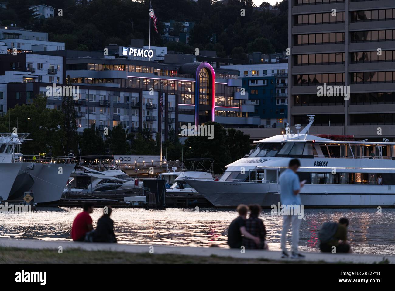Seattle, USA. 20th July, 2023. Pemco insurance HQ in South Lake Union ...