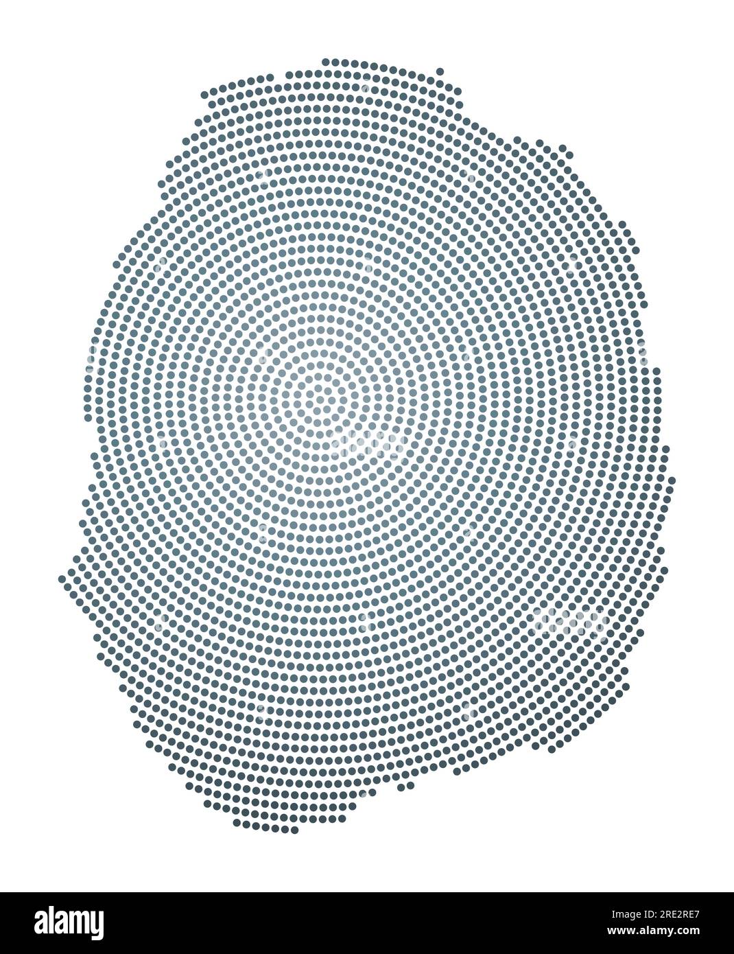 Nevis dotted map. Digital style shape of Nevis. Tech icon of the island ...