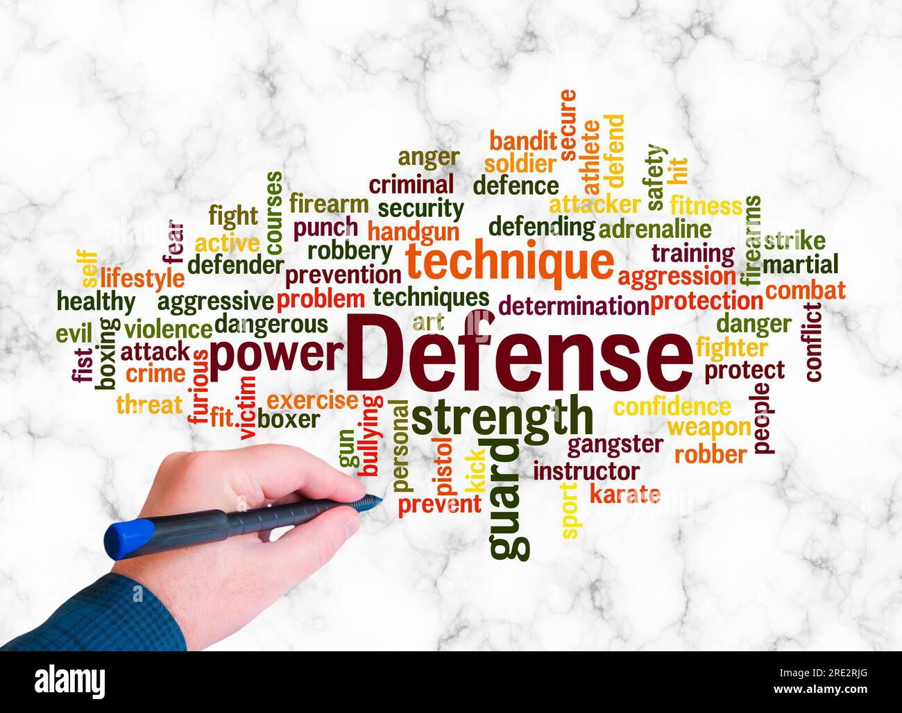 Word Cloud with DEFENSE concept create with text only Stock Photo - Alamy