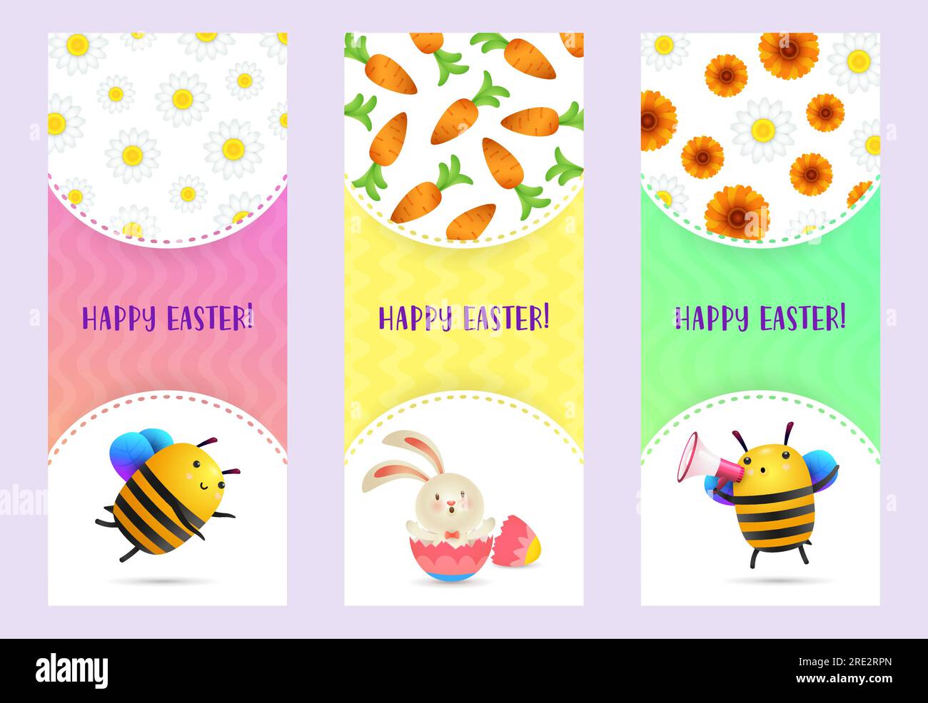 Vintage bee postcard Stock Vector Images - Alamy