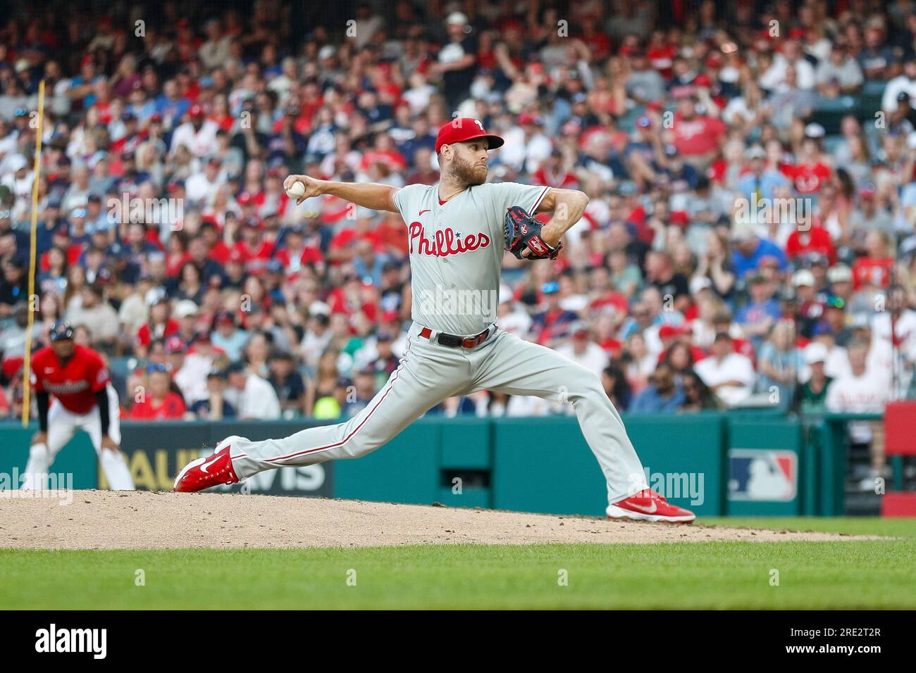Philadelphia Phillies starting pitcher Zack Wheeler (45) throws to the ...