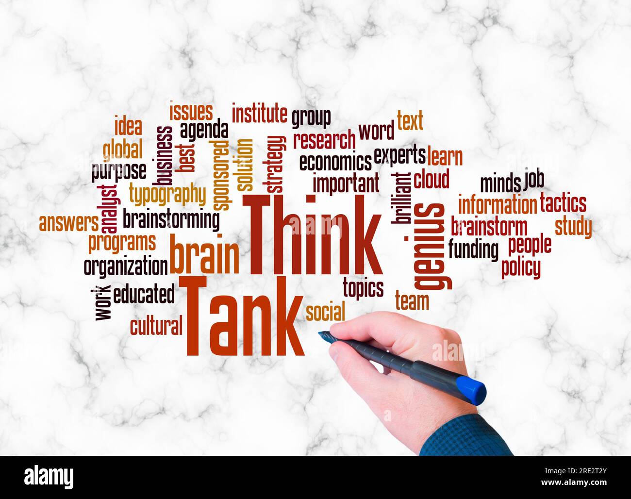 Word Cloud with THINK TANK concept create with text only Stock Photo ...