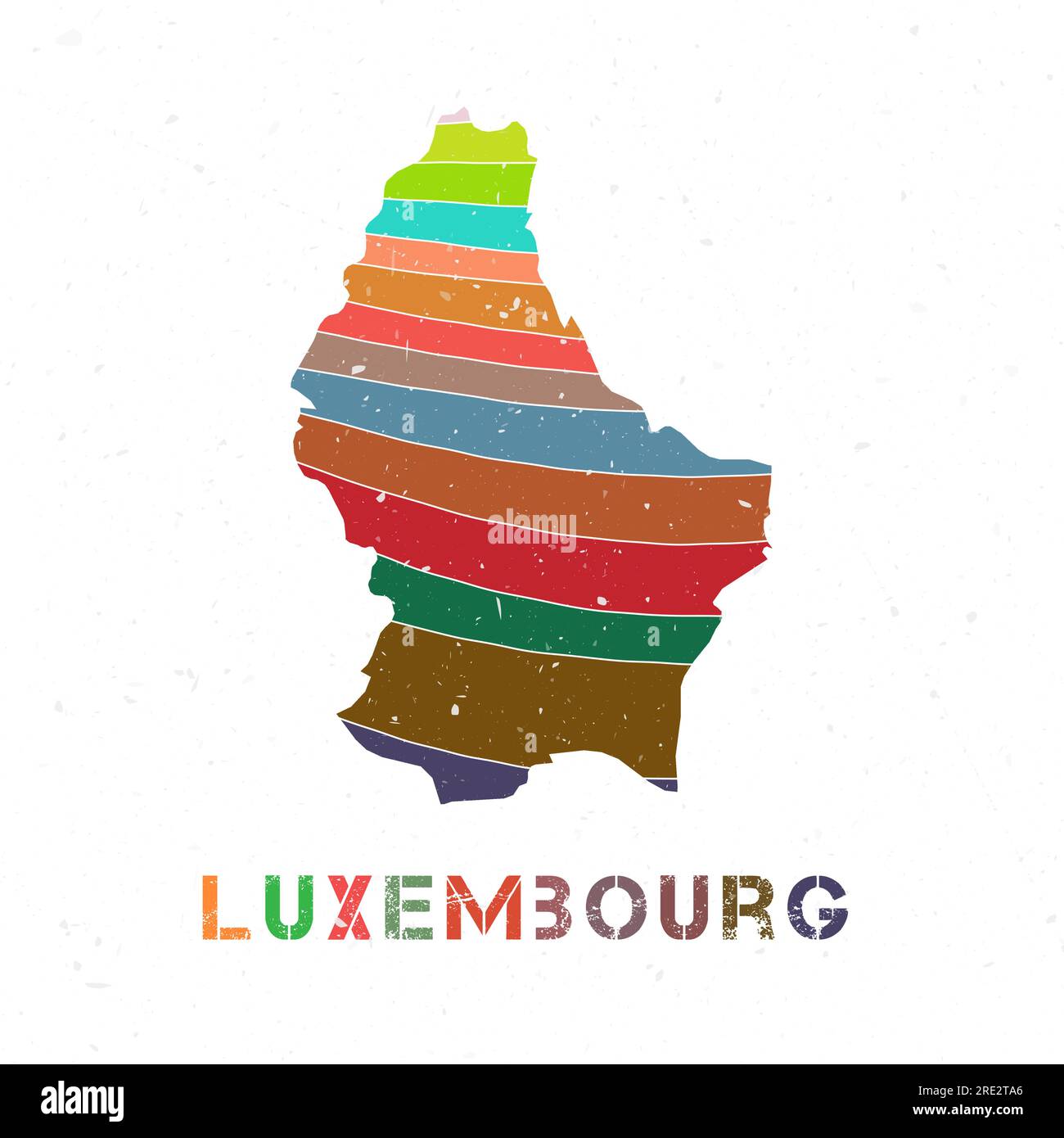 Luxembourg map design. Shape of the country with beautiful geometric ...