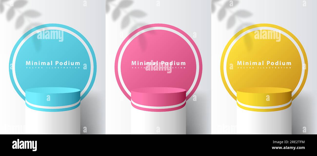 Set of 3D podiums concept Stock Vector Image & Art - Alamy