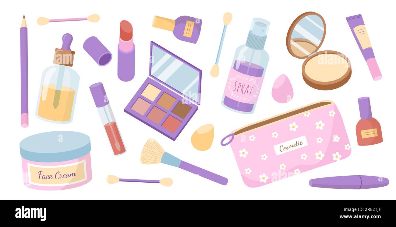 Cosmetic supplies Stock Vector Images - Alamy