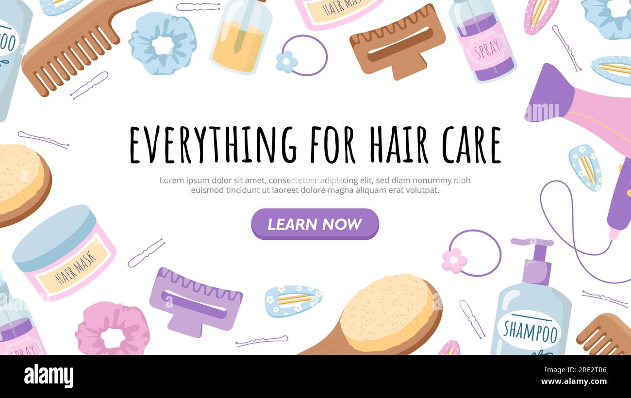 Hairdresser banner set hi-res stock photography and images - Alamy