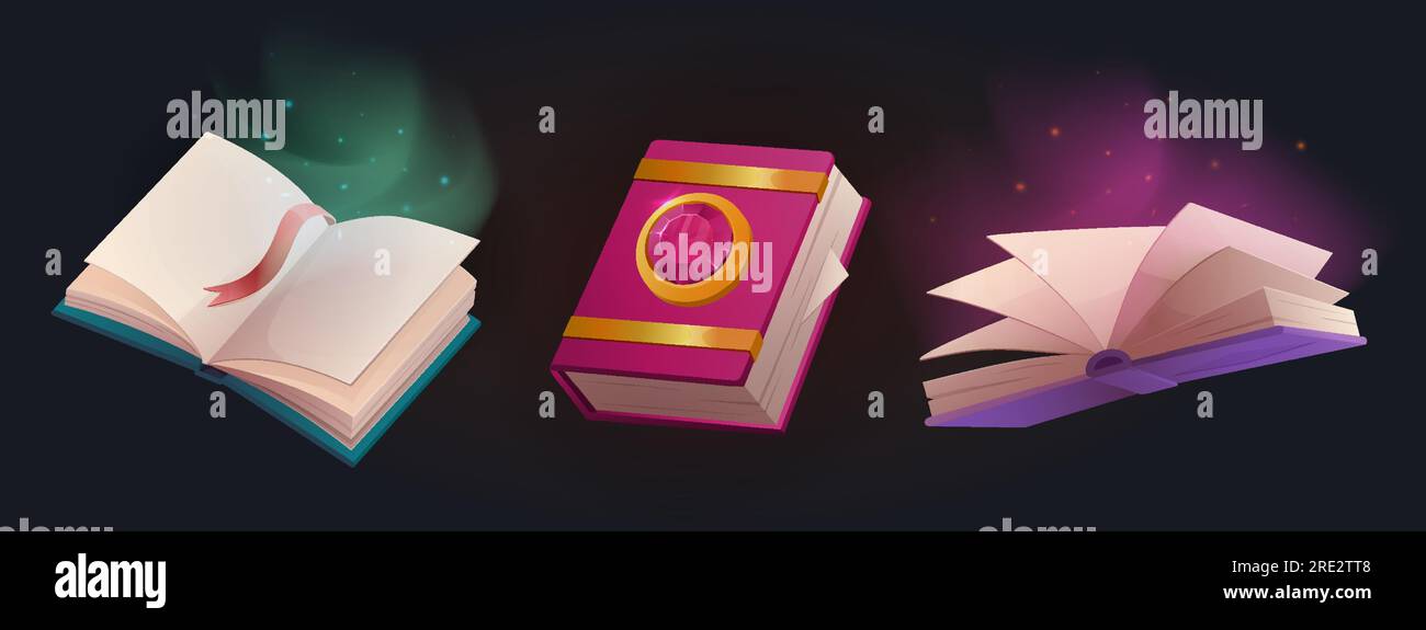 Set of magic spells books vector Stock Vector Image & Art - Alamy