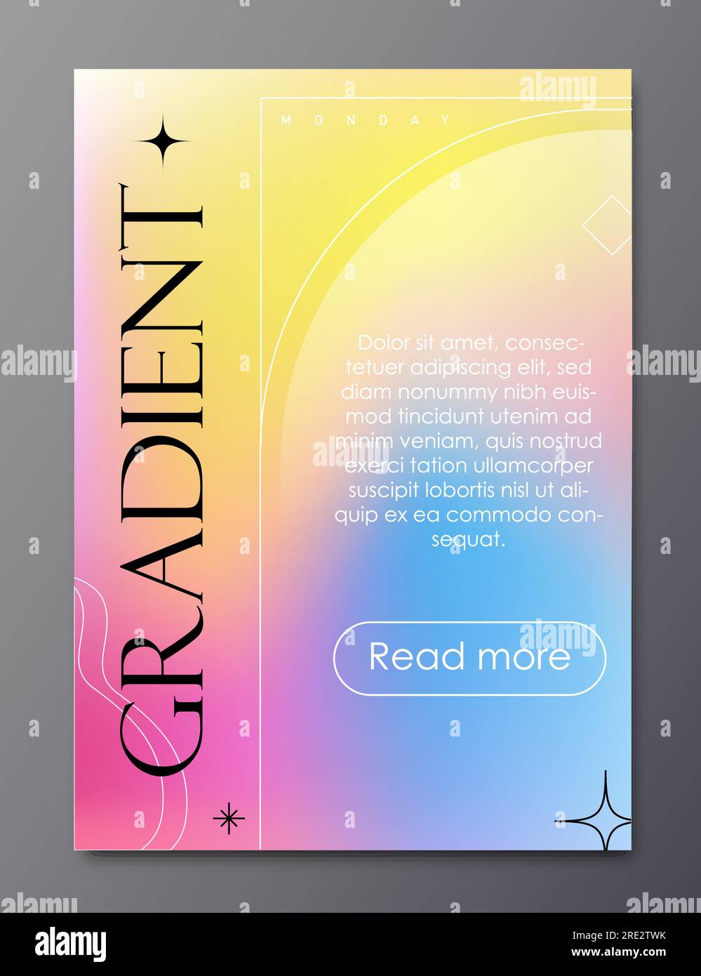 Abstract poster with gradient vector Stock Vector Image & Art - Alamy