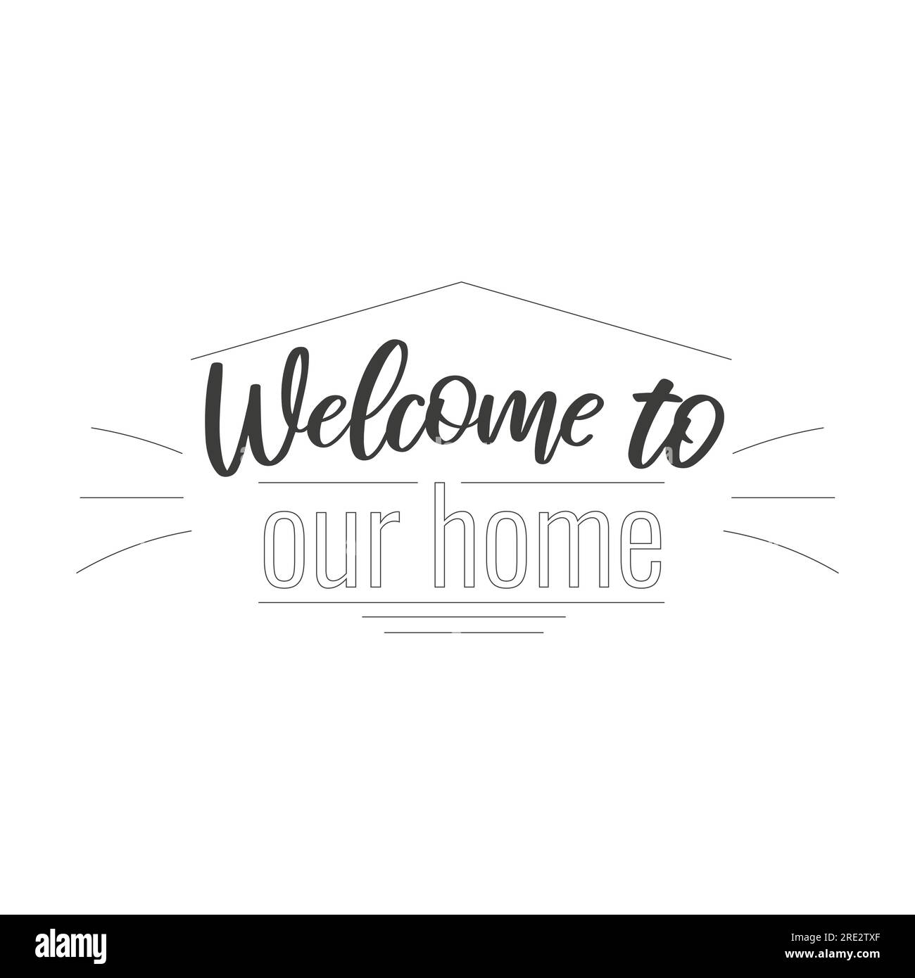 Welcome banner house hi-res stock photography and images - Alamy