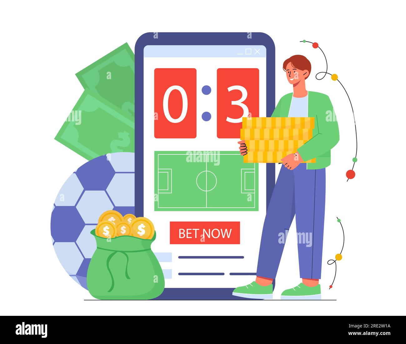 Online sport betting Stock Vector Images - Alamy