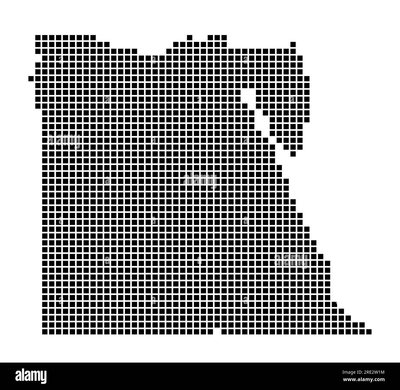 Egypt map. Map of Egypt in dotted style. Borders of the country filled ...
