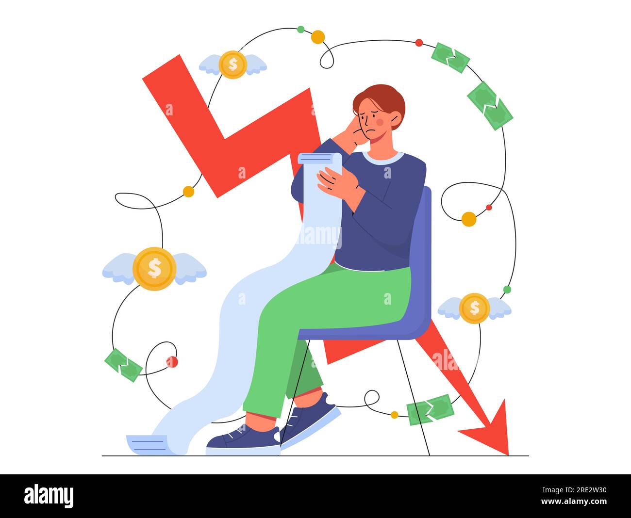 Stagflation Stock Vector Images - Alamy