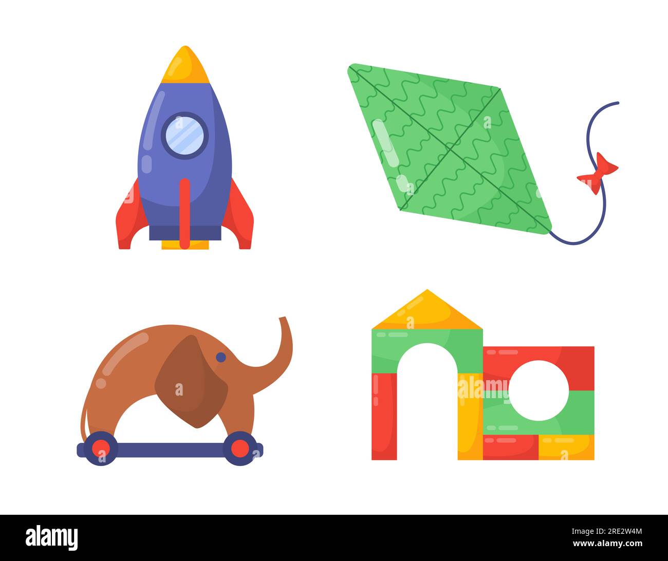 Baby kids toys wooden Stock Vector Images - Alamy