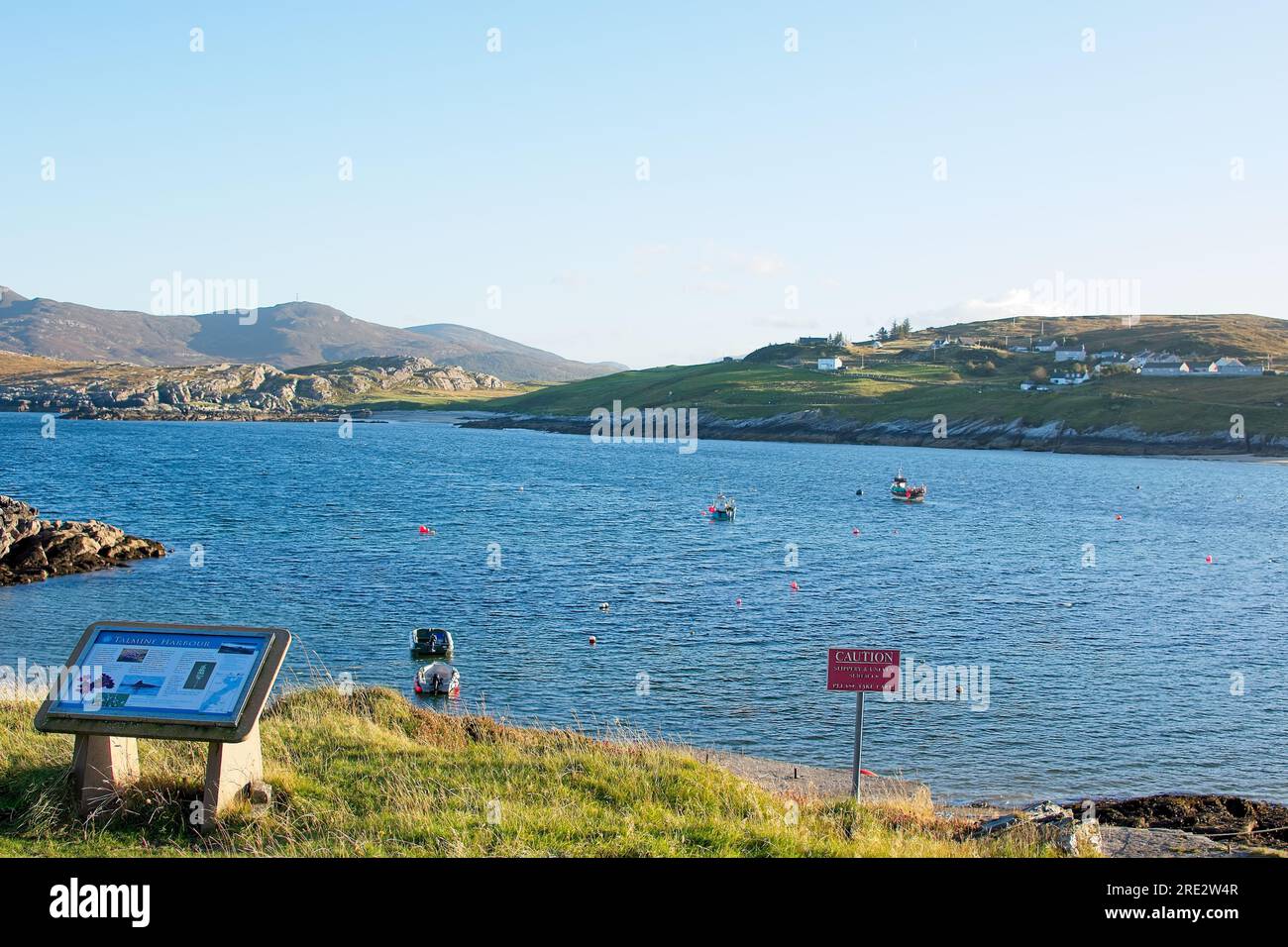 Talmine harbour. Near the Kyle of Tongue and the village of Tongue ...