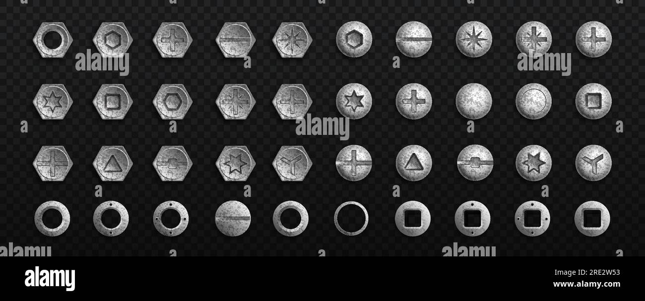 Metal rust rivet Stock Vector Images - Alamy