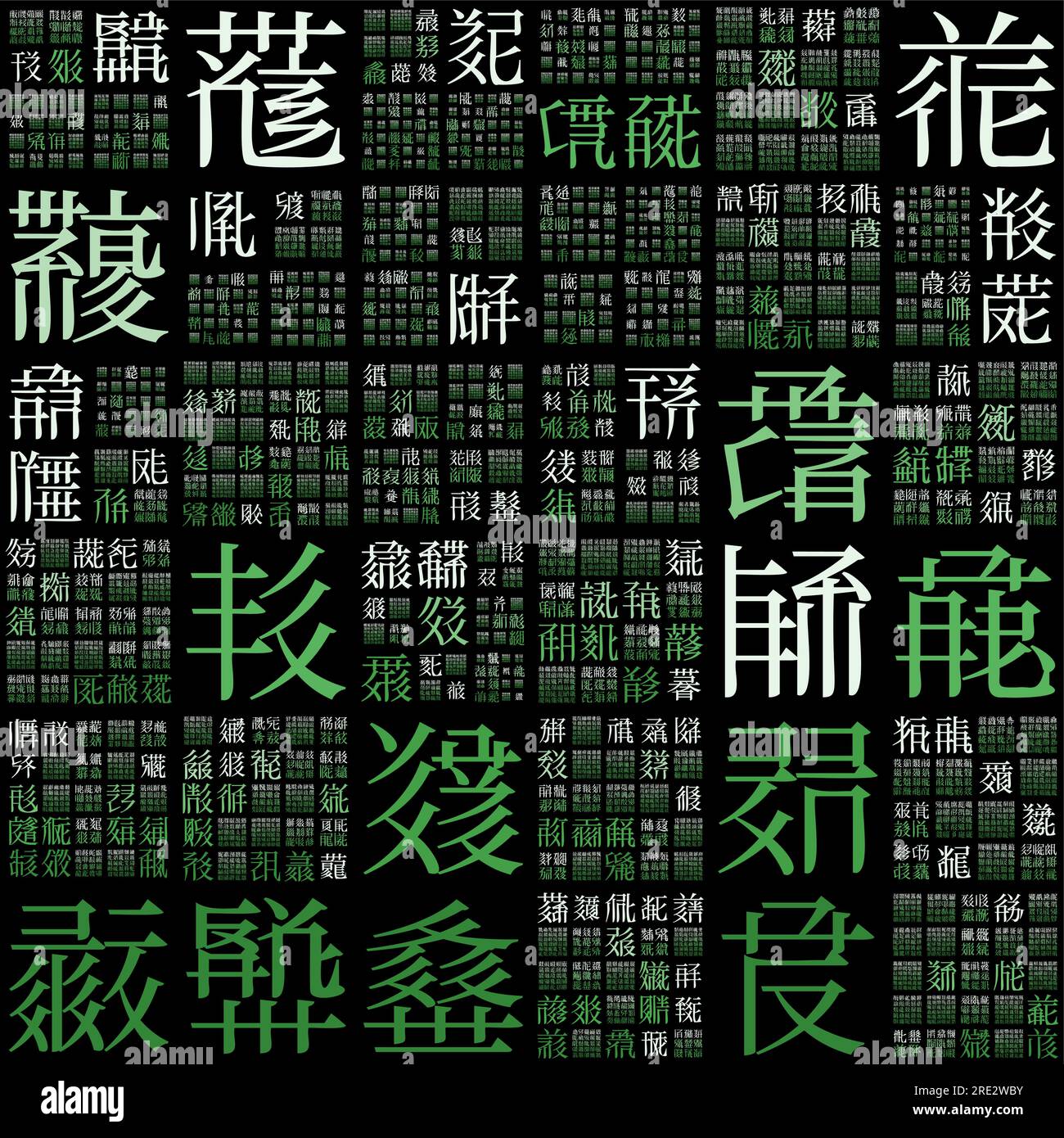 Premium Background Design. Design using random characters of old Tangut alphabet. Gradiented ...