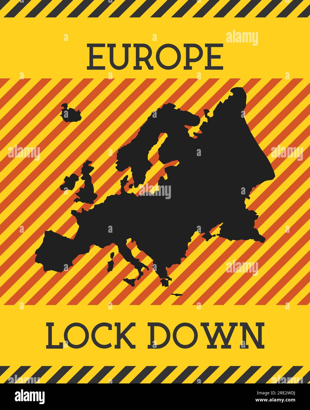 Europe covid sign Stock Vector Images - Alamy