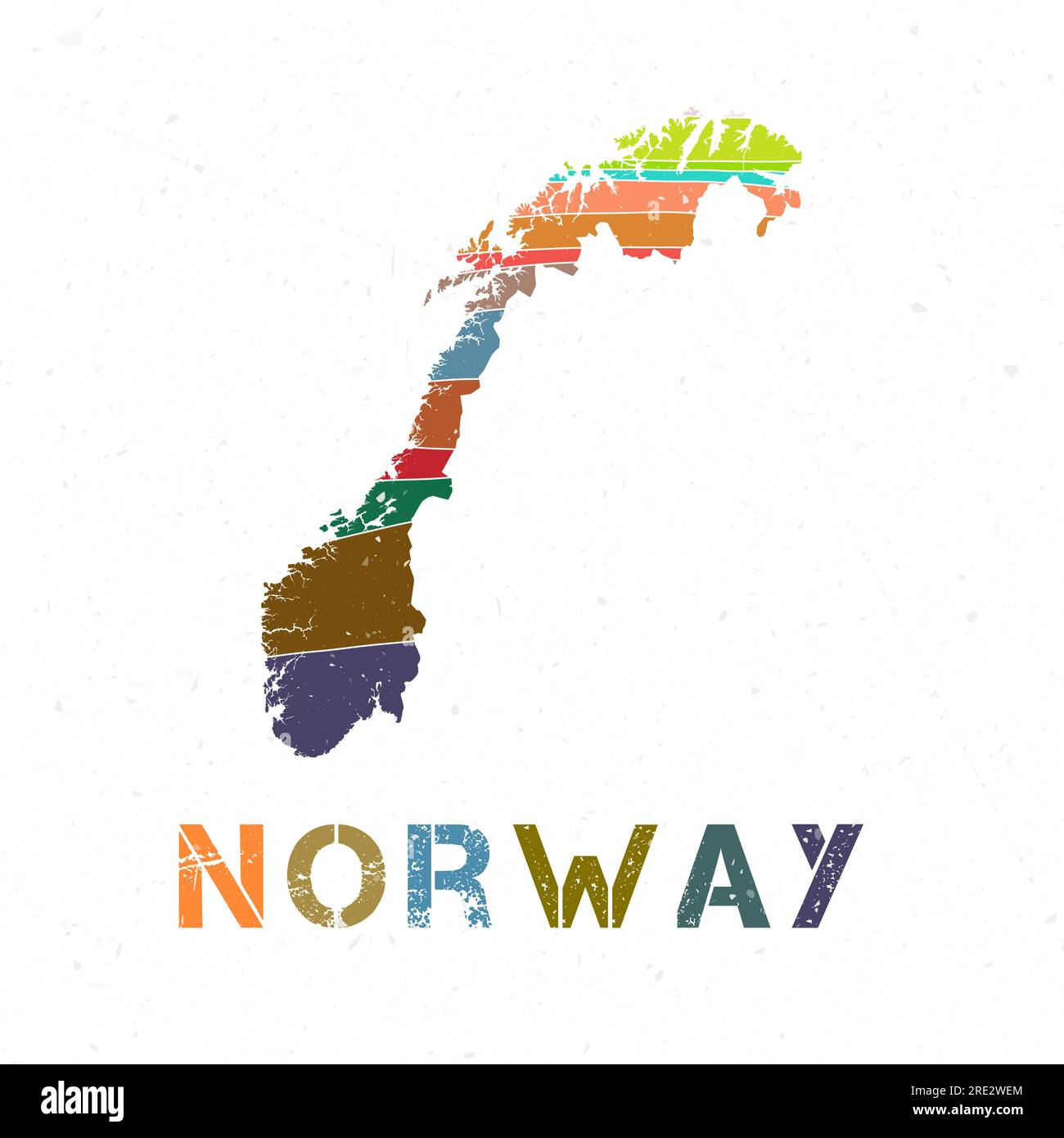 Norway map design. Shape of the country with beautiful geometric waves ...