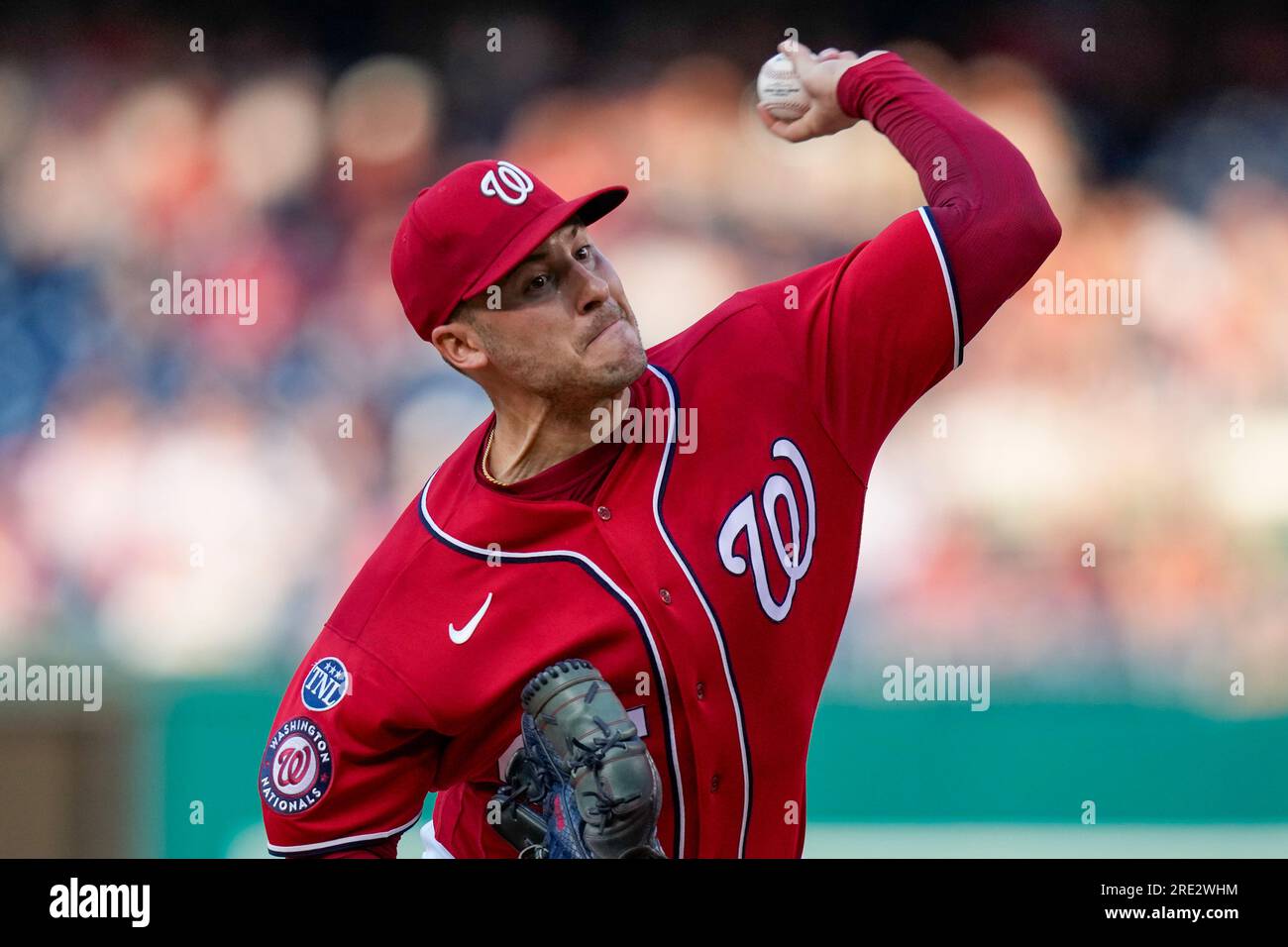 Washington Nationals starting pitcher Patrick Corbin throws during the ...