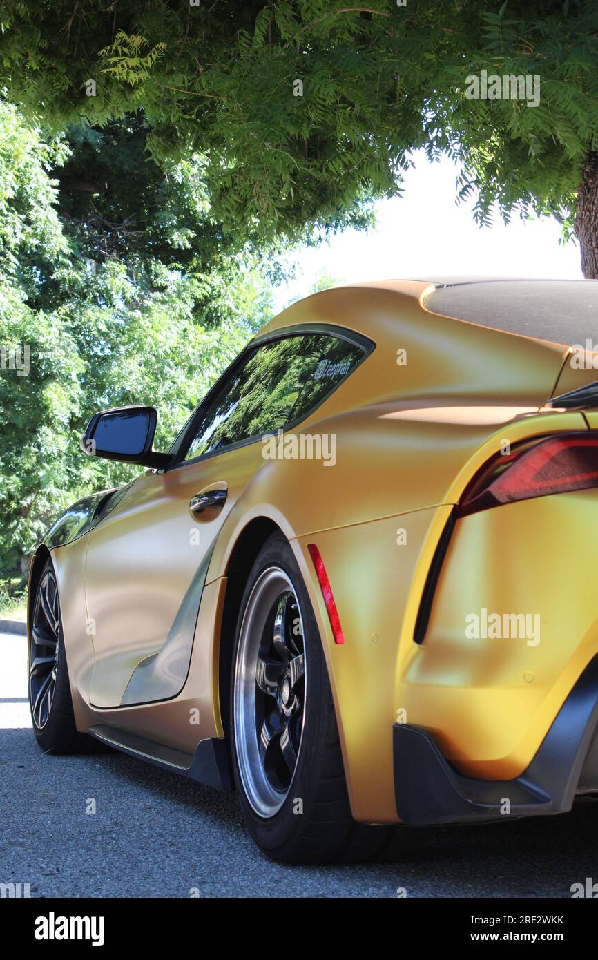 Toyota Supra MK5 wrapped Stock Photo - Alamy