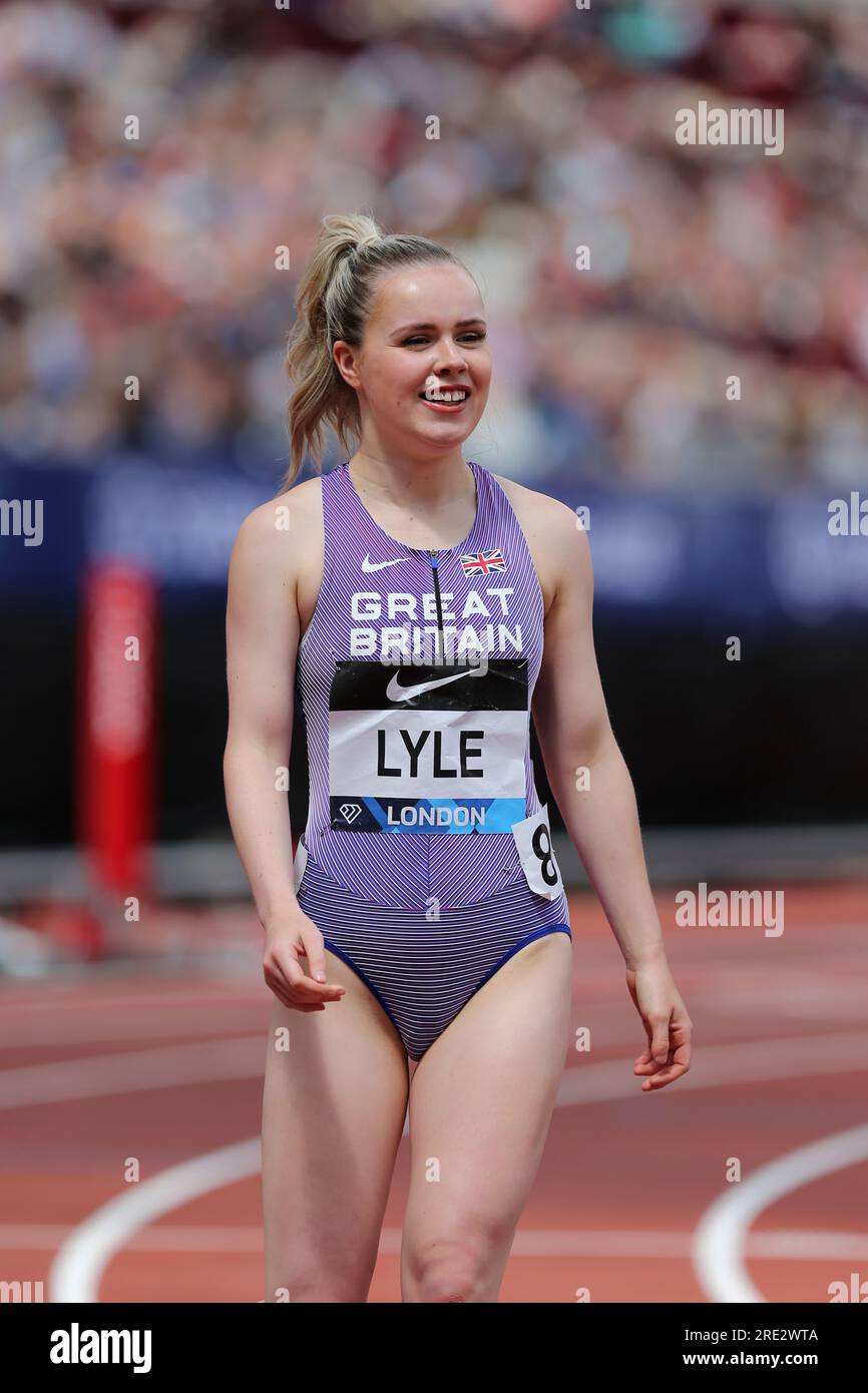 Maria LYLE (Great Britain) after competing in the Women's 100m Ambulant ...