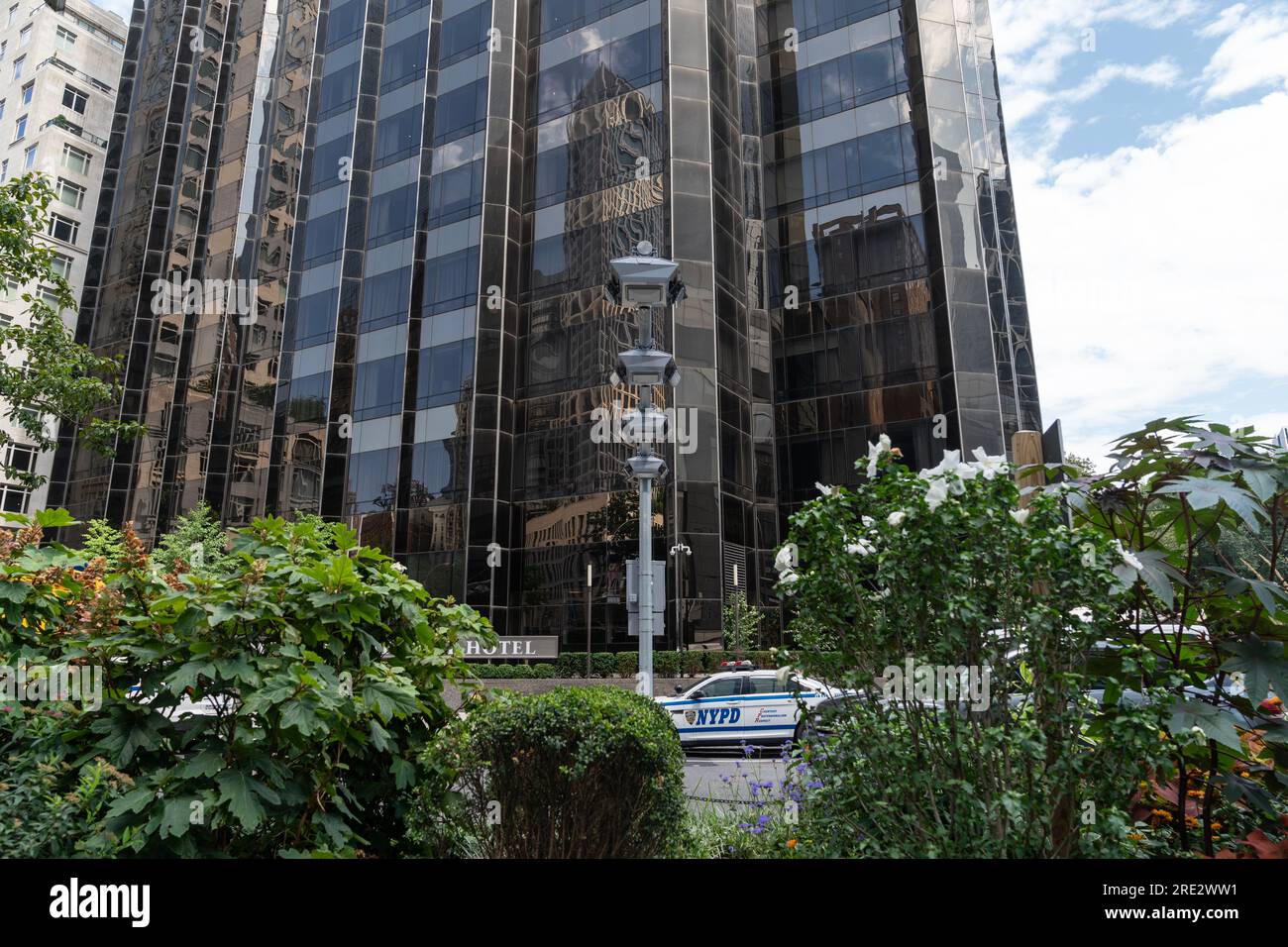 Electronic toll collection system installed for congestion on a corner ...