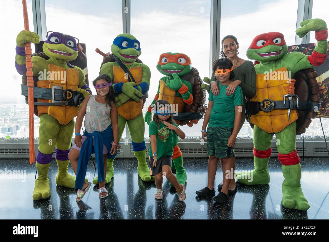 New York, USA. 24th July, 2023. Teenage Mutant Ninja Turtles characters ...