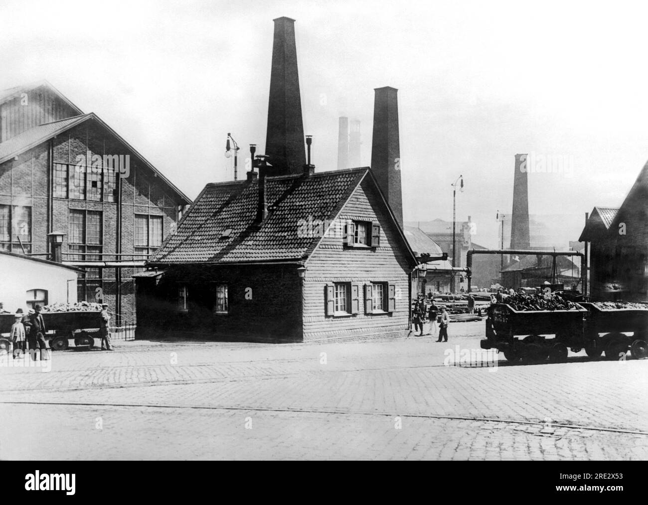 Essen, Germany: January 30, 1923 One of the famous landmarks in Ruhr is ...