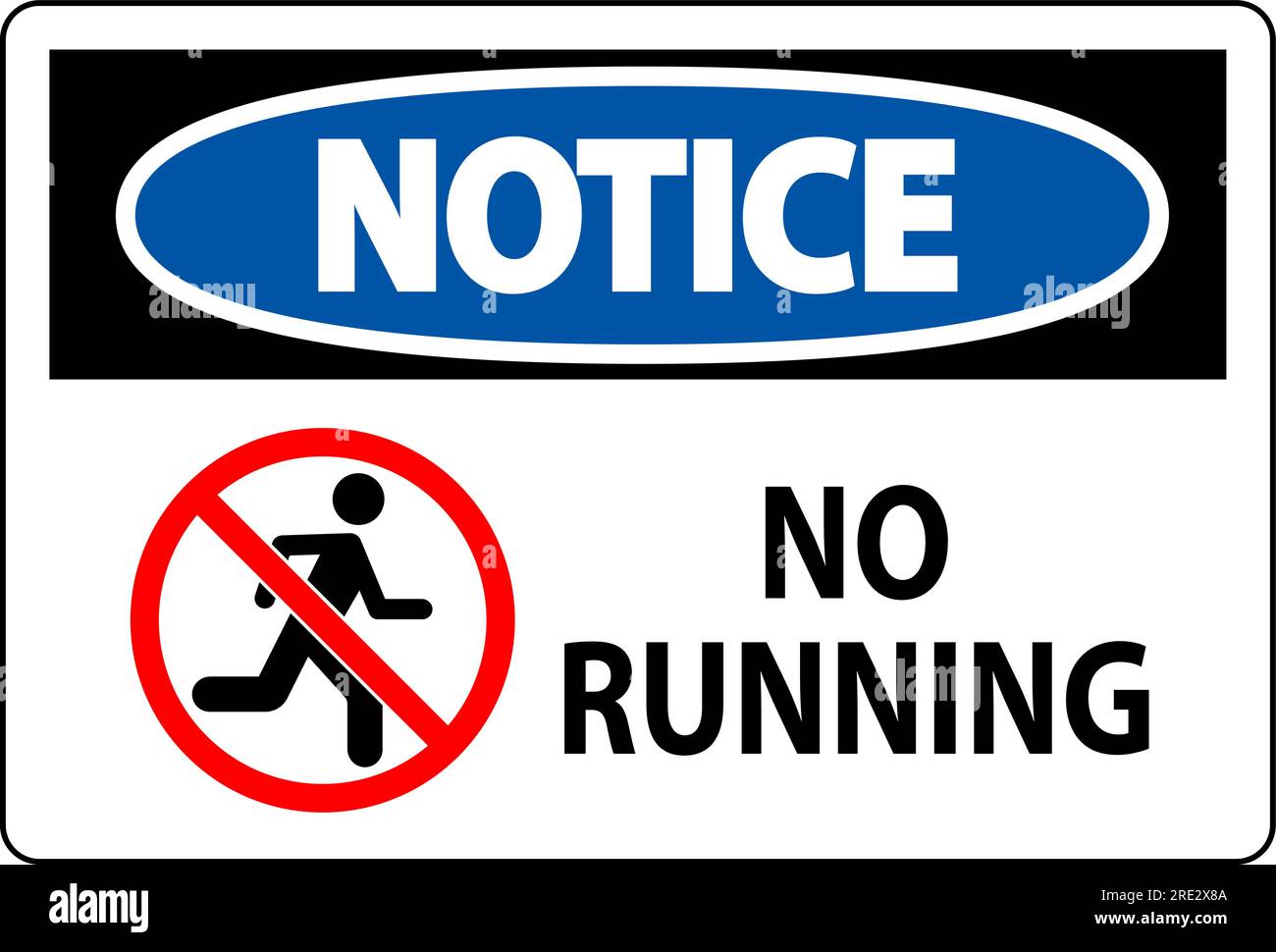 No Running Sign Vector