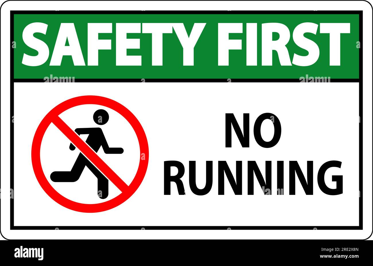 No Running Sign Vector