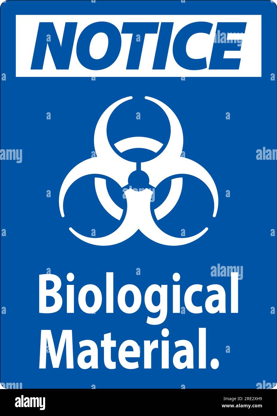 Notice Label Biological Material Sign Stock Vector Image & Art - Alamy