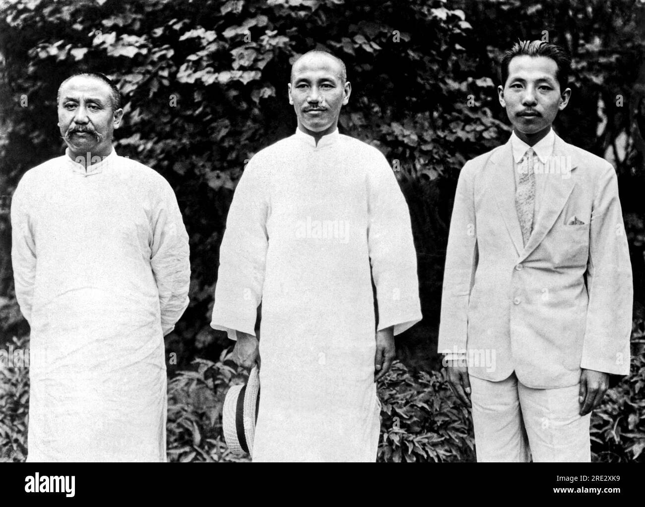 Peking, China: c. 1928 China's war leaders are in conference during the ...