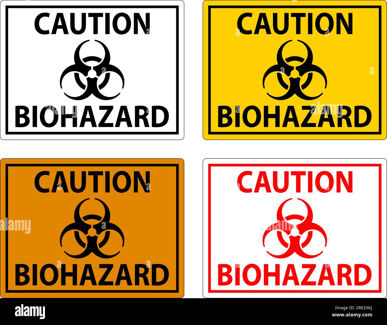 Biohazard Sign, Caution Biohazard Sign Stock Vector Image & Art - Alamy