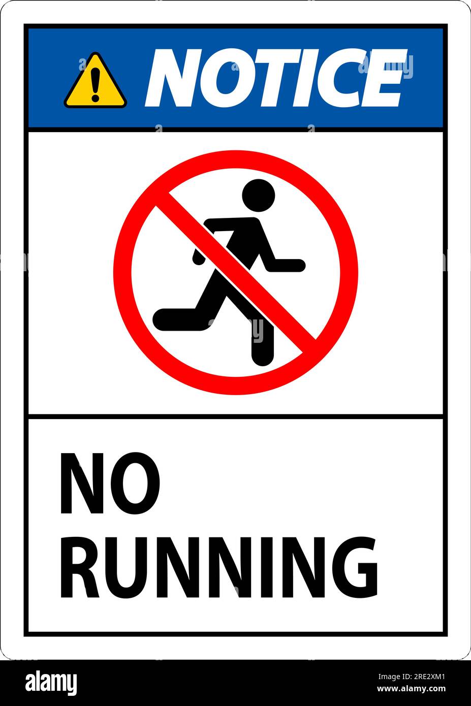 Prohibition Sign, No Running Symbol Stock Vector Image & Art - Alamy