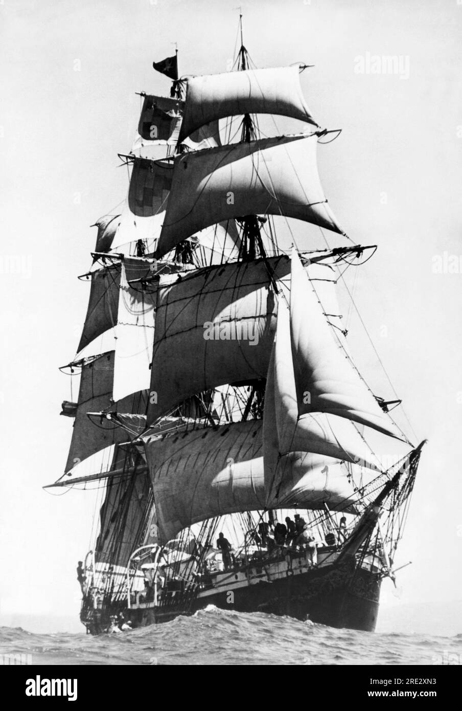 Sydney, Australia: February 7, 1936 The frigate rigged sailing ship ...