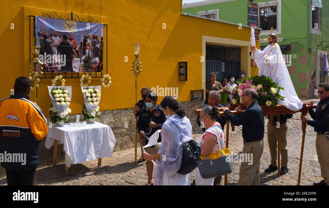 Easter celebrations, Semana santa in the Neighbourhood of Jalatlaco ...