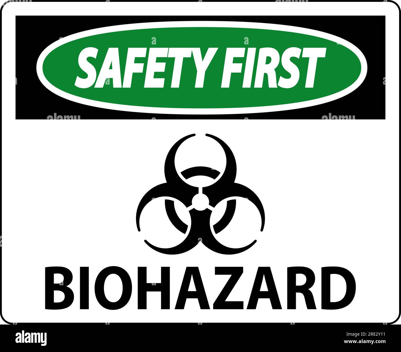 Biohazard Sign, Safety First Biohazard Sign Stock Vector Image & Art ...